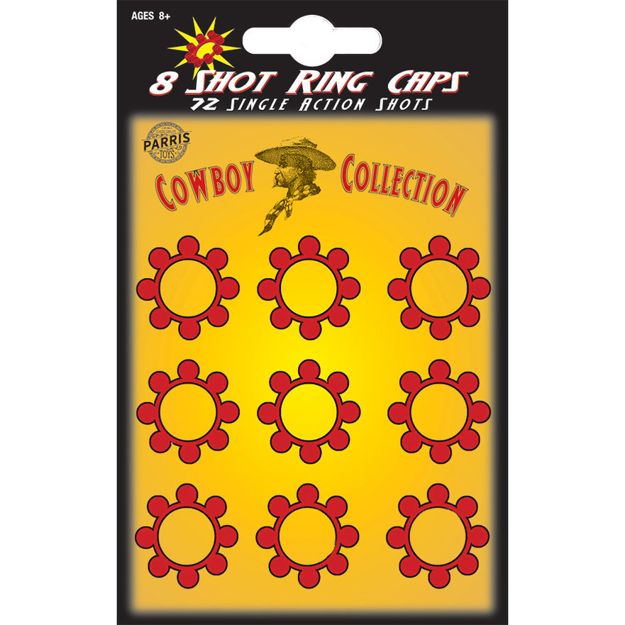 #914-72 12-SHOT ACTION RING CAPS — Parris Toys