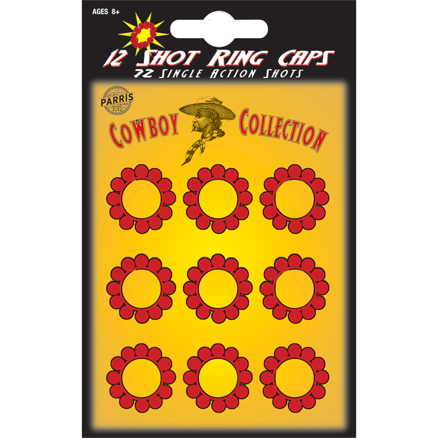 #914-72 12-SHOT ACTION RING CAPS — Parris Toys