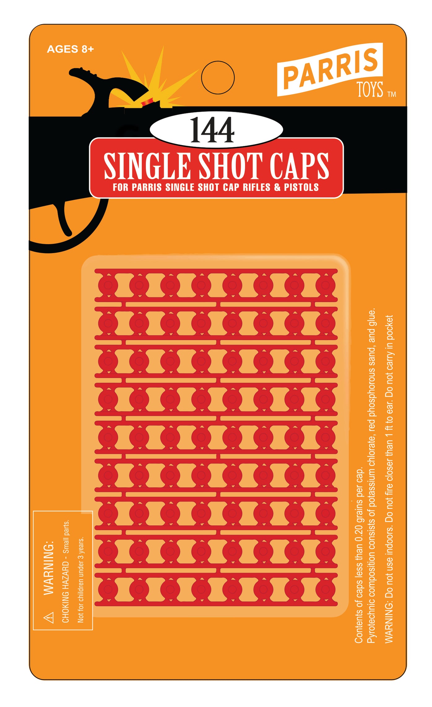 Pull Off Action Caps — Parris Toys